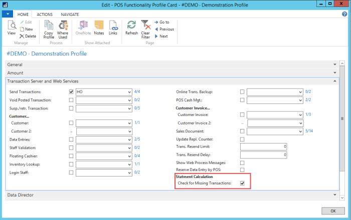 How to: Check Transactions on the POS in Statement Calculation