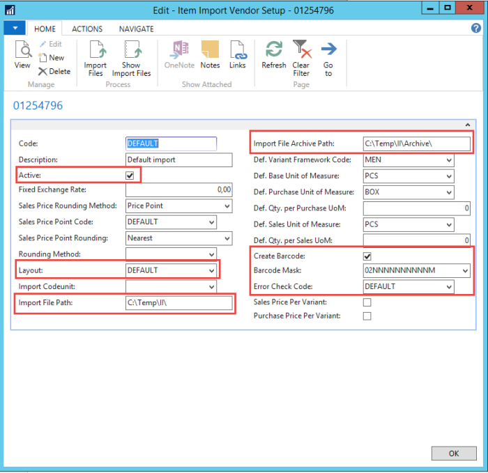 How to: Import Items