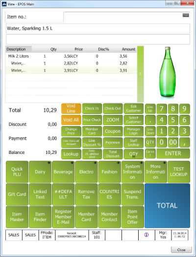 Dynamic POS Panel Layout