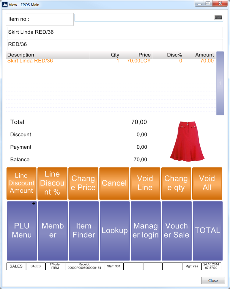 Dynamic POS Panel Layout
