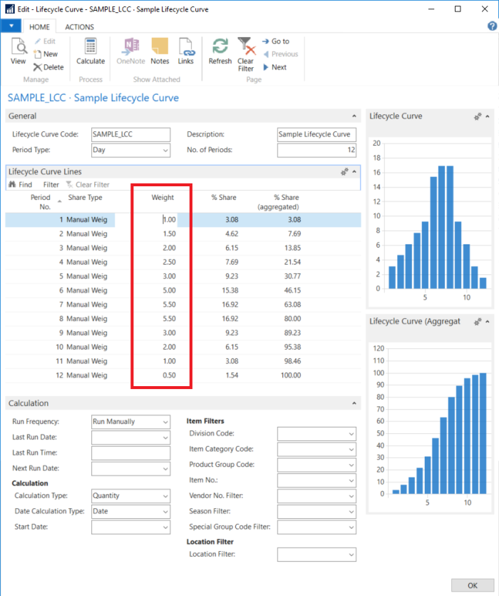 How to: Set Up Lifecycle Curves