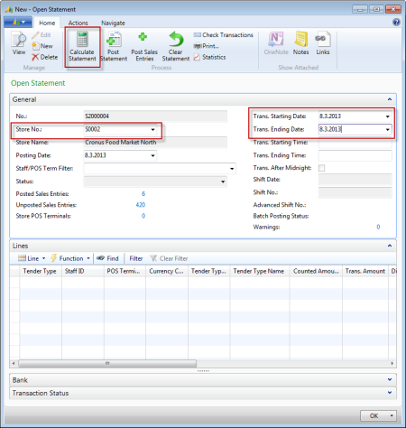 Calculating and Posting Statements