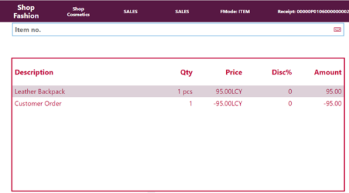 Payment Finalization from POS