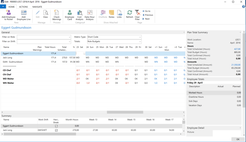 How to: Create Roster Plan