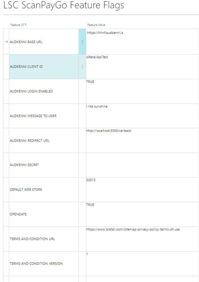 LS Central Profiles and Feature Flags