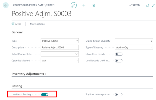 How to: Set Up Batch Posting