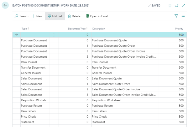How to: Set Up Batch Posting