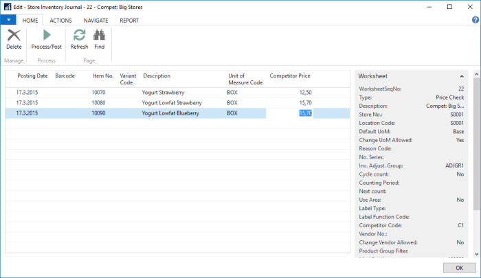 How to: Do a Price Check in Store Inventory