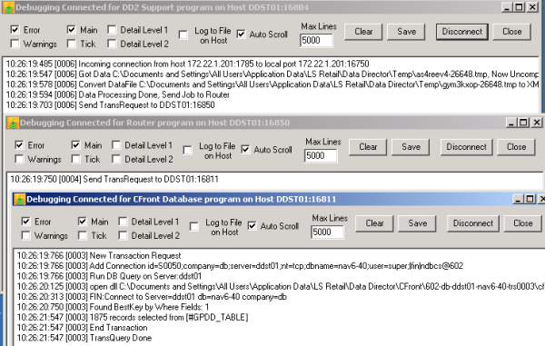 Look at Live Debugging Stream